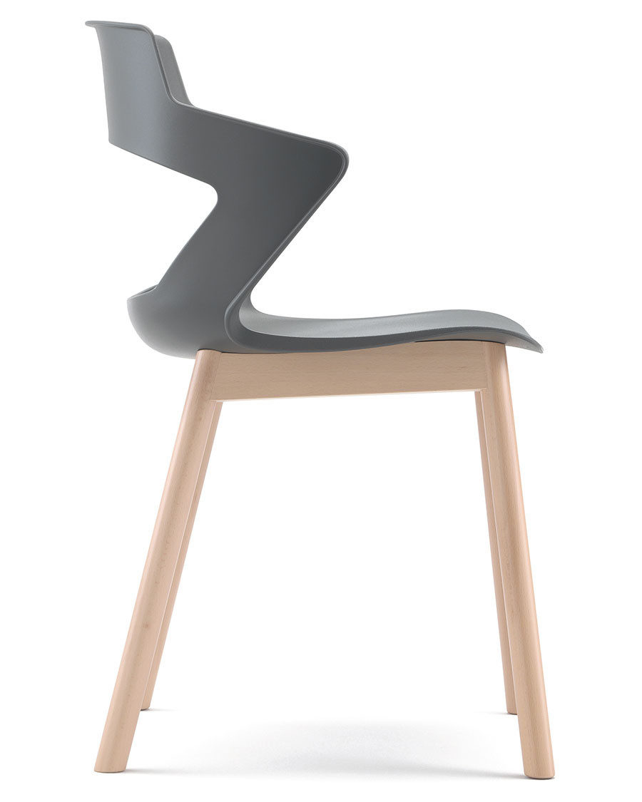 Zenith Moulded Chair - Wood